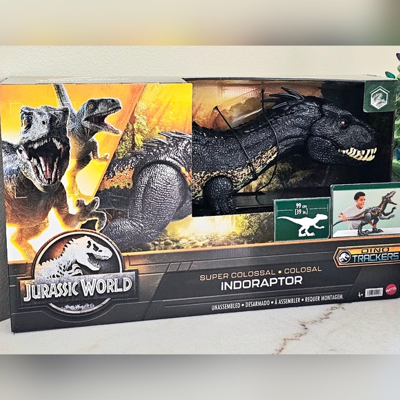 Mattel | Toys | Jurassic World Super Colossal Indoraptor Figure Black 3 ...